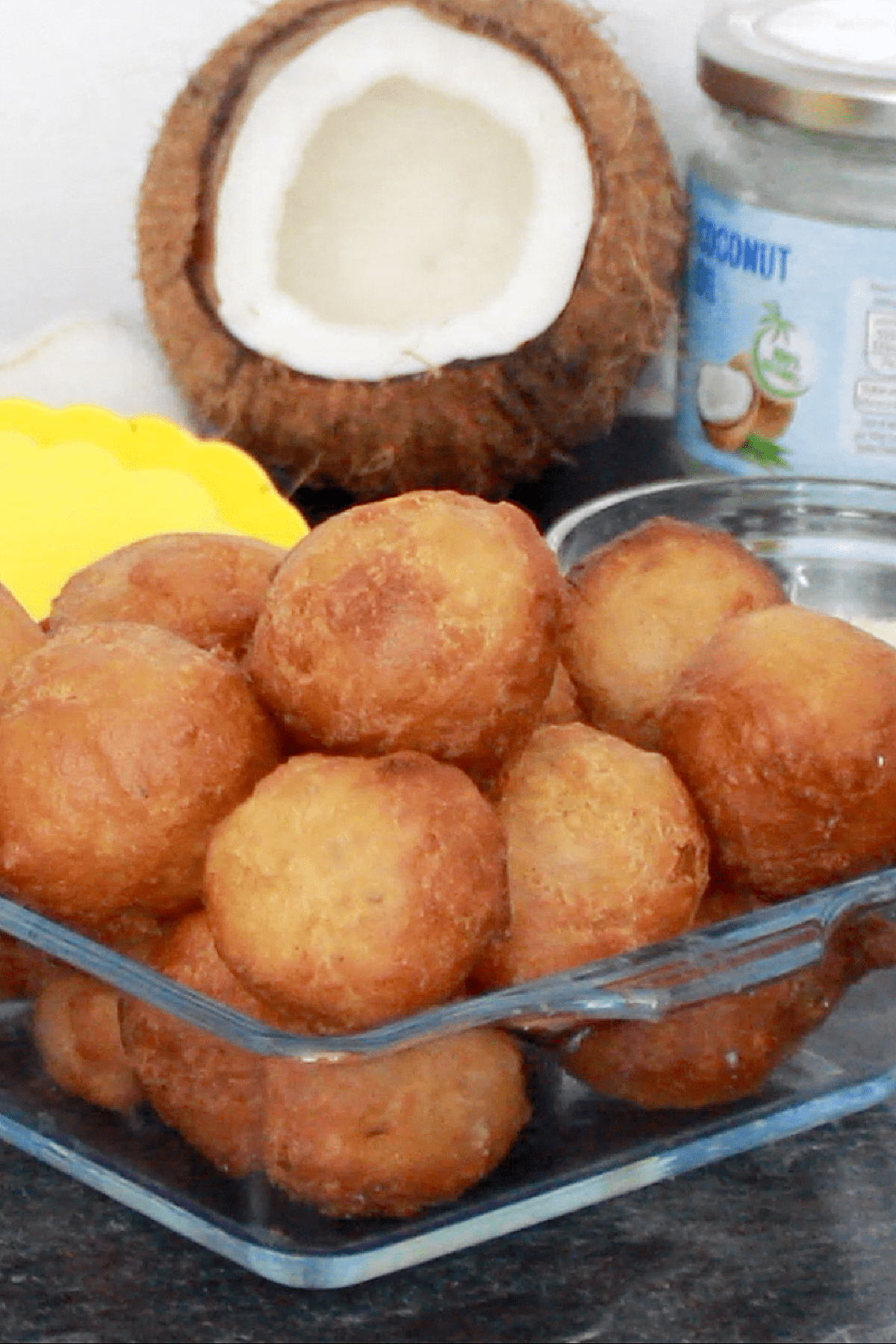 Coconut Puff Puff Recipe - Yummieliciouz